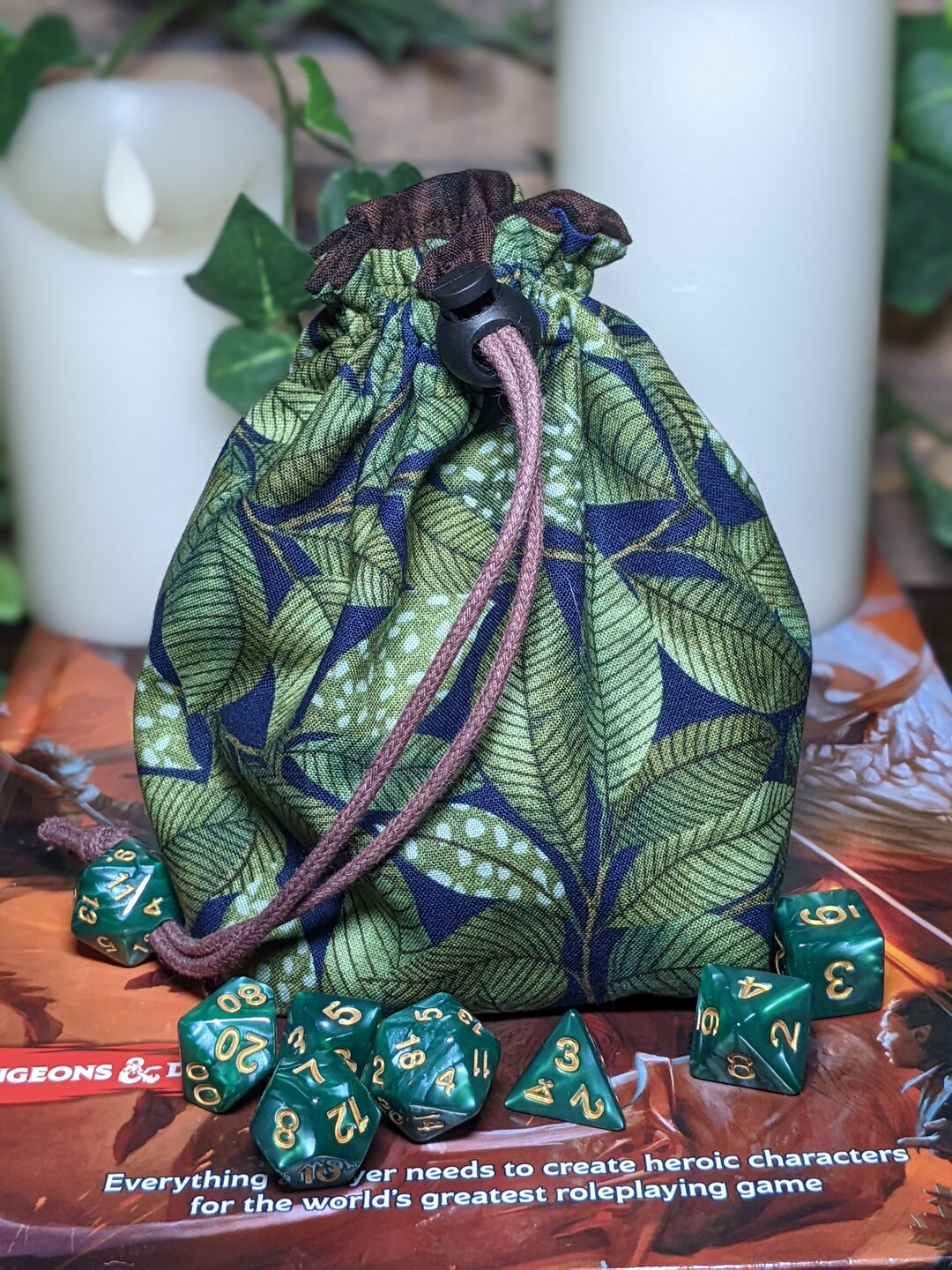 Forest Foliage Dnd Dungeons and Dragons Dice Bag - Etsy