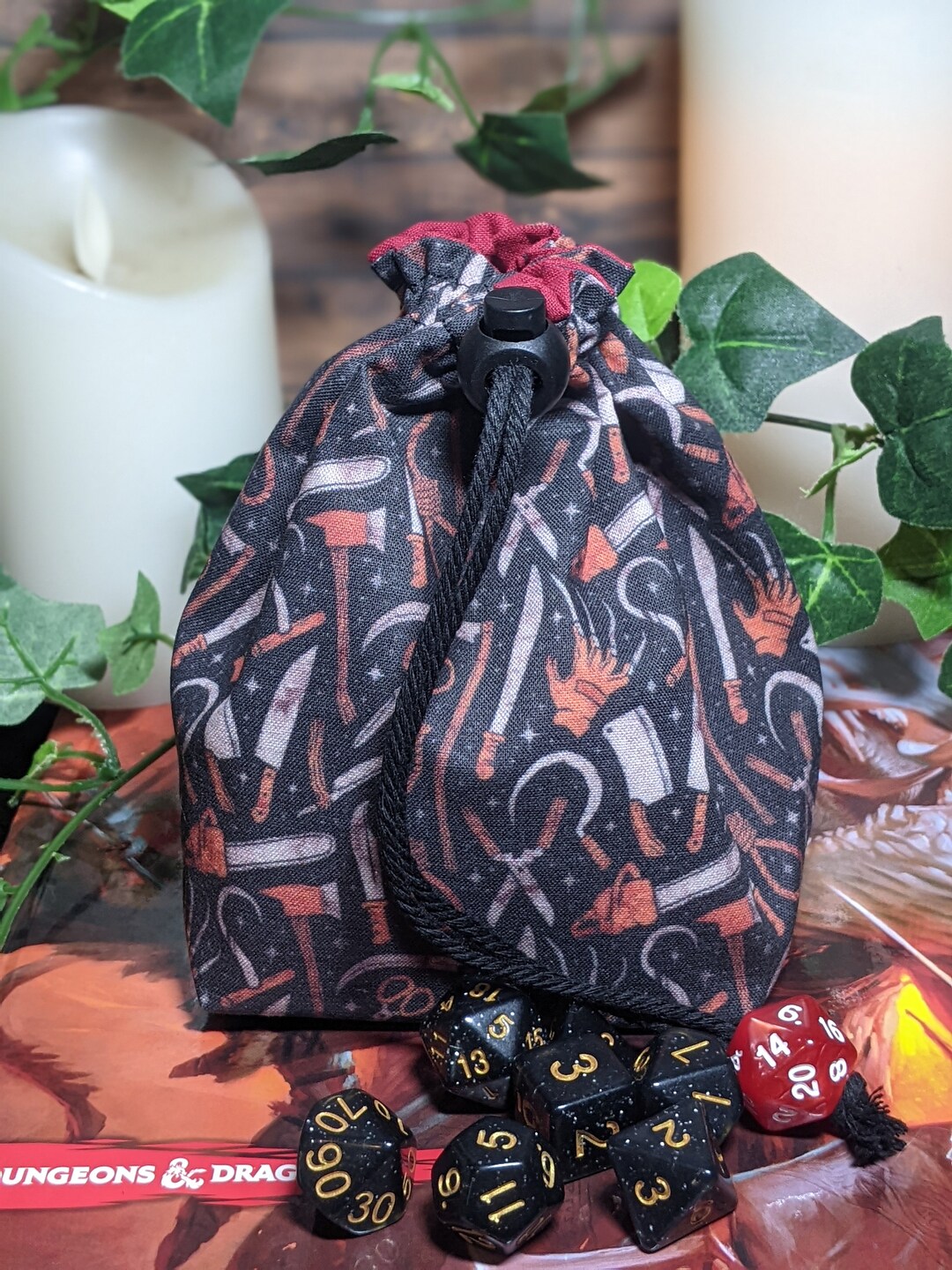Oh the Horror Dnd Dungeons and Dragons Dice Bag - Etsy