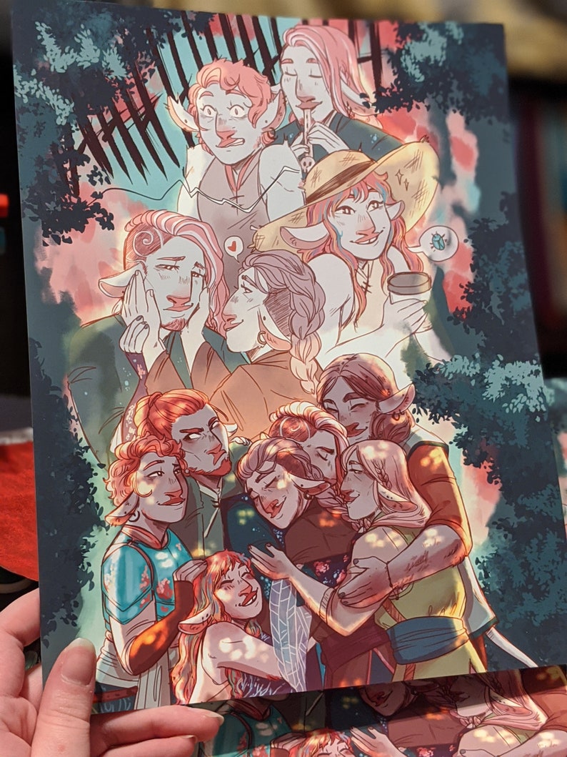 Clay Family Hug: CR M9 Inspired Print - Etsy