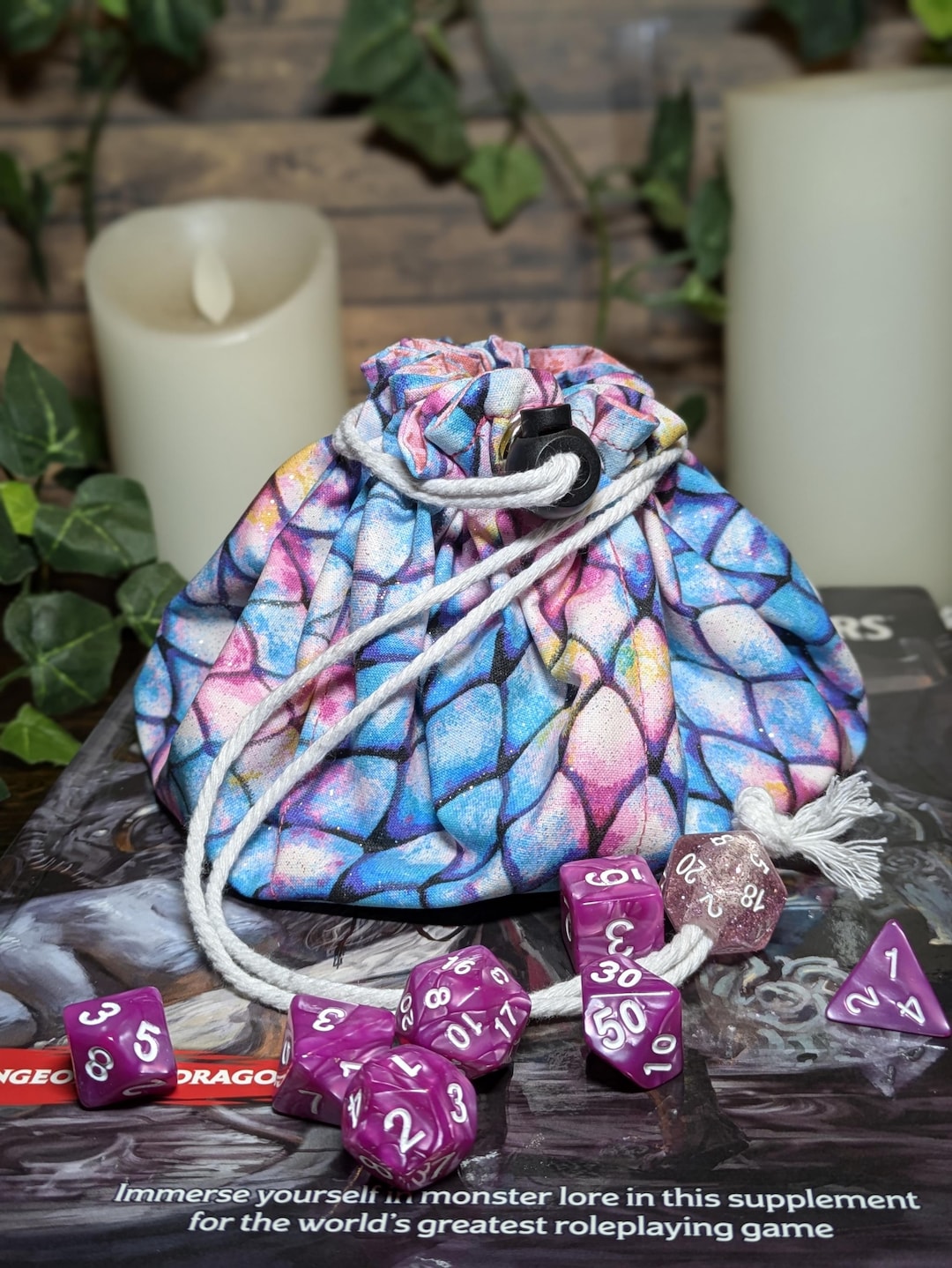 Mermaid Segmented / Pocket Dnd Dungeons and Dragons Dice Bag - Etsy