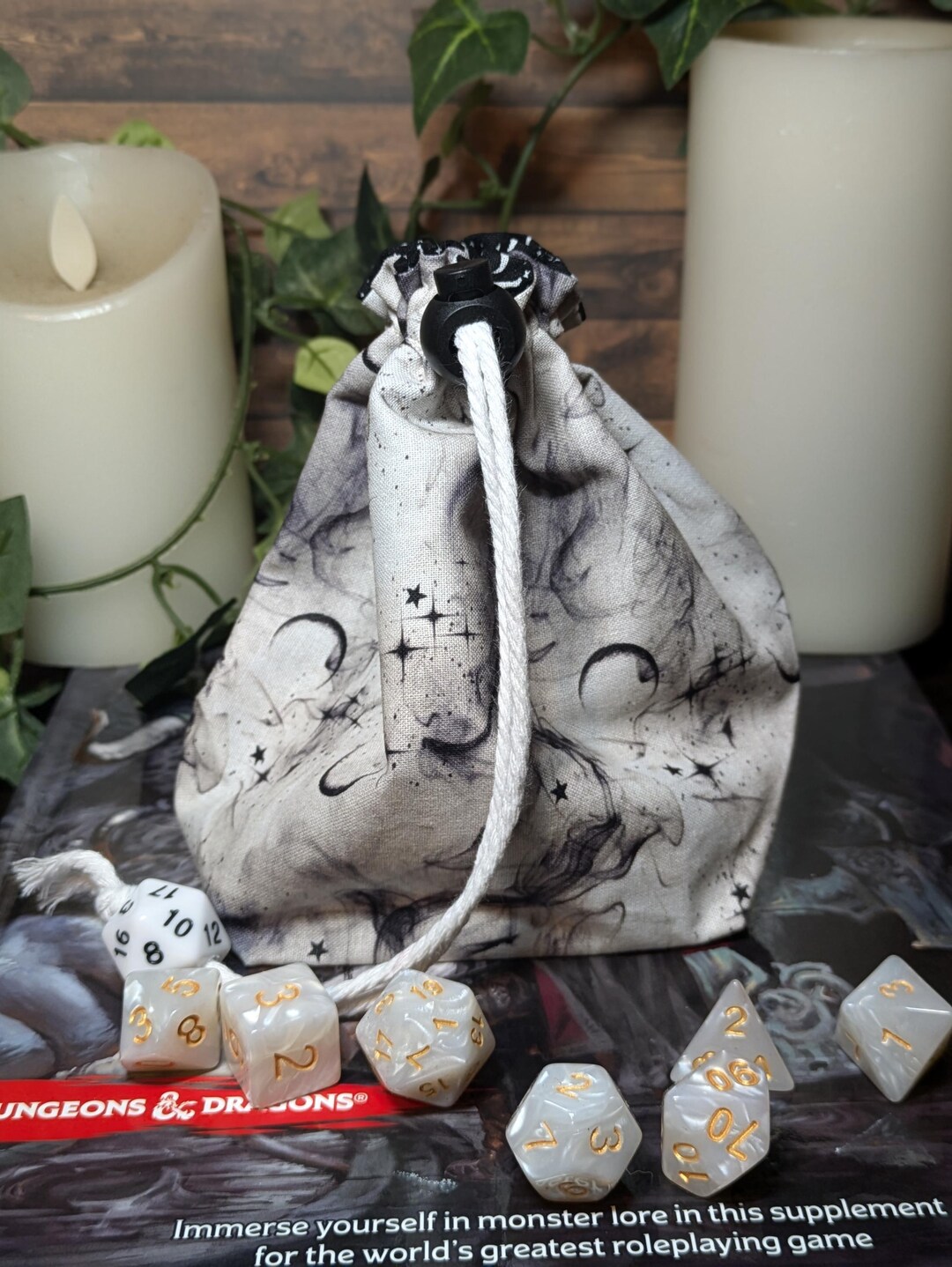 Misty Night Dnd Dungeons and Dragons Dice Bag - Etsy