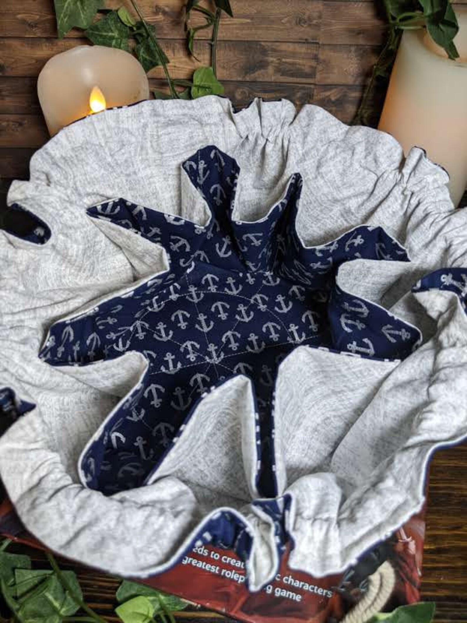 Anchor Dnd Segmented / Pocket Dice Bag - Etsy