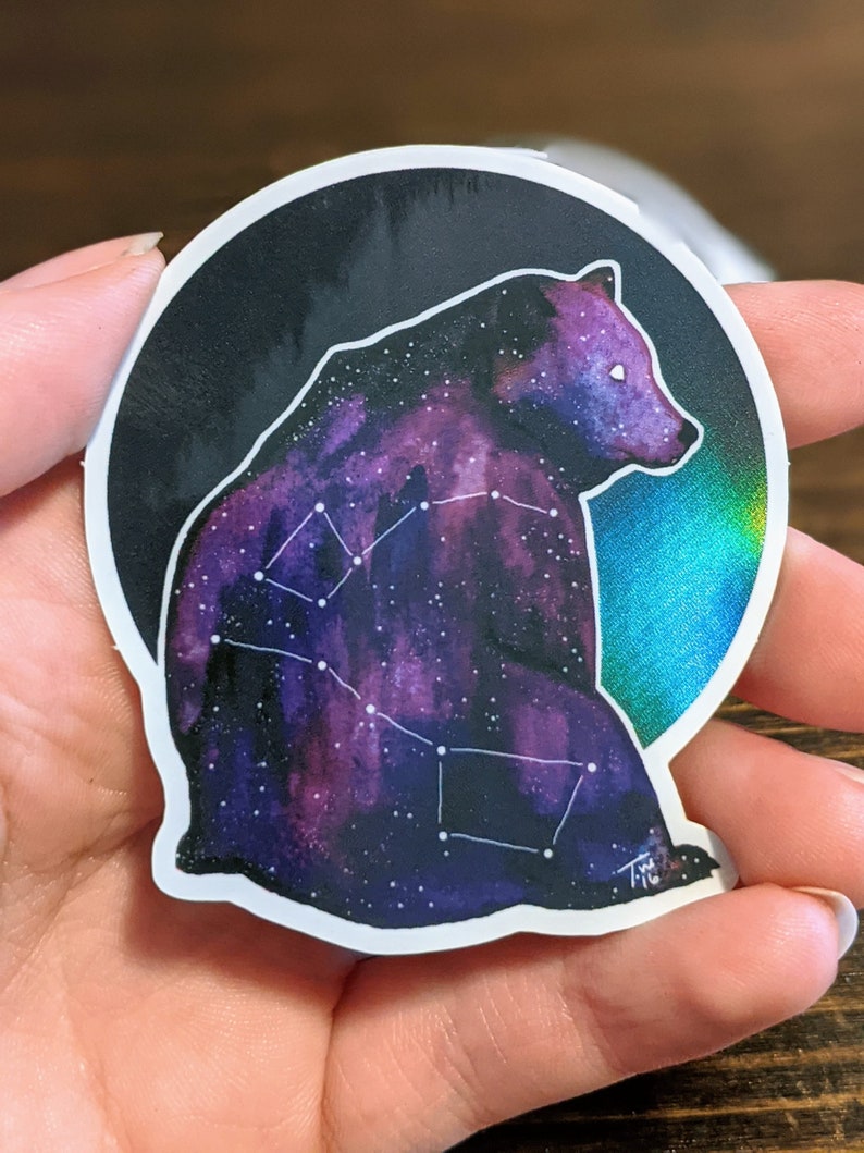 Ursa Major Minor Holographic Vinyl Sticker - Etsy