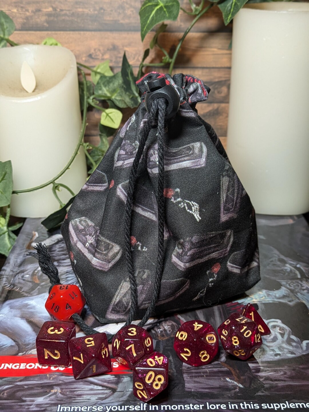 Dark Romance | Dnd Dungeons and Dragons Dice Bag - Etsy