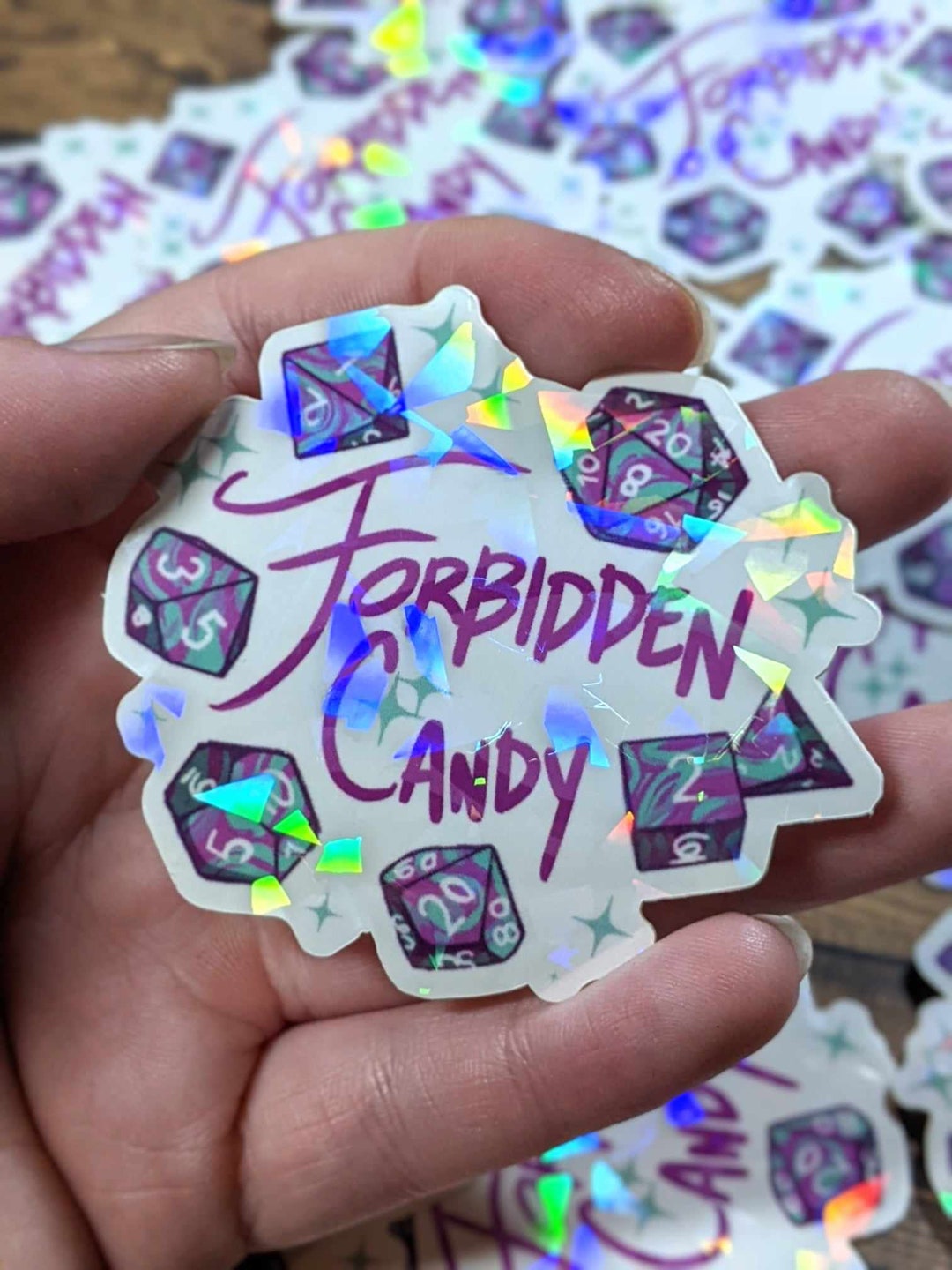 Forbidden Candy -new Sparkly- Dnd Dungeons and Dragons Dice Vinyl ...