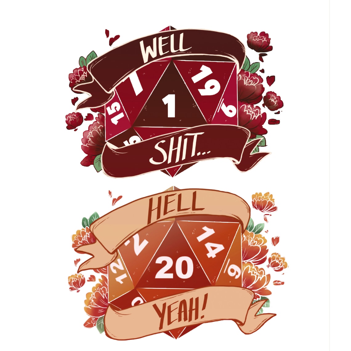 Well Shit... / Hell Yeah Dnd Dungeons and Dragons 5x7 Print | Etsy