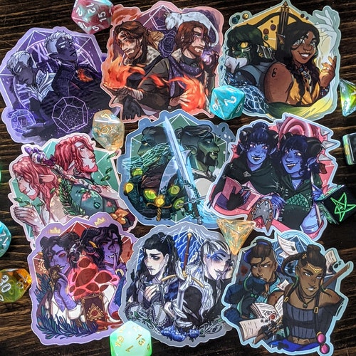 Critical Role Mighty Nein Stickers | Etsy