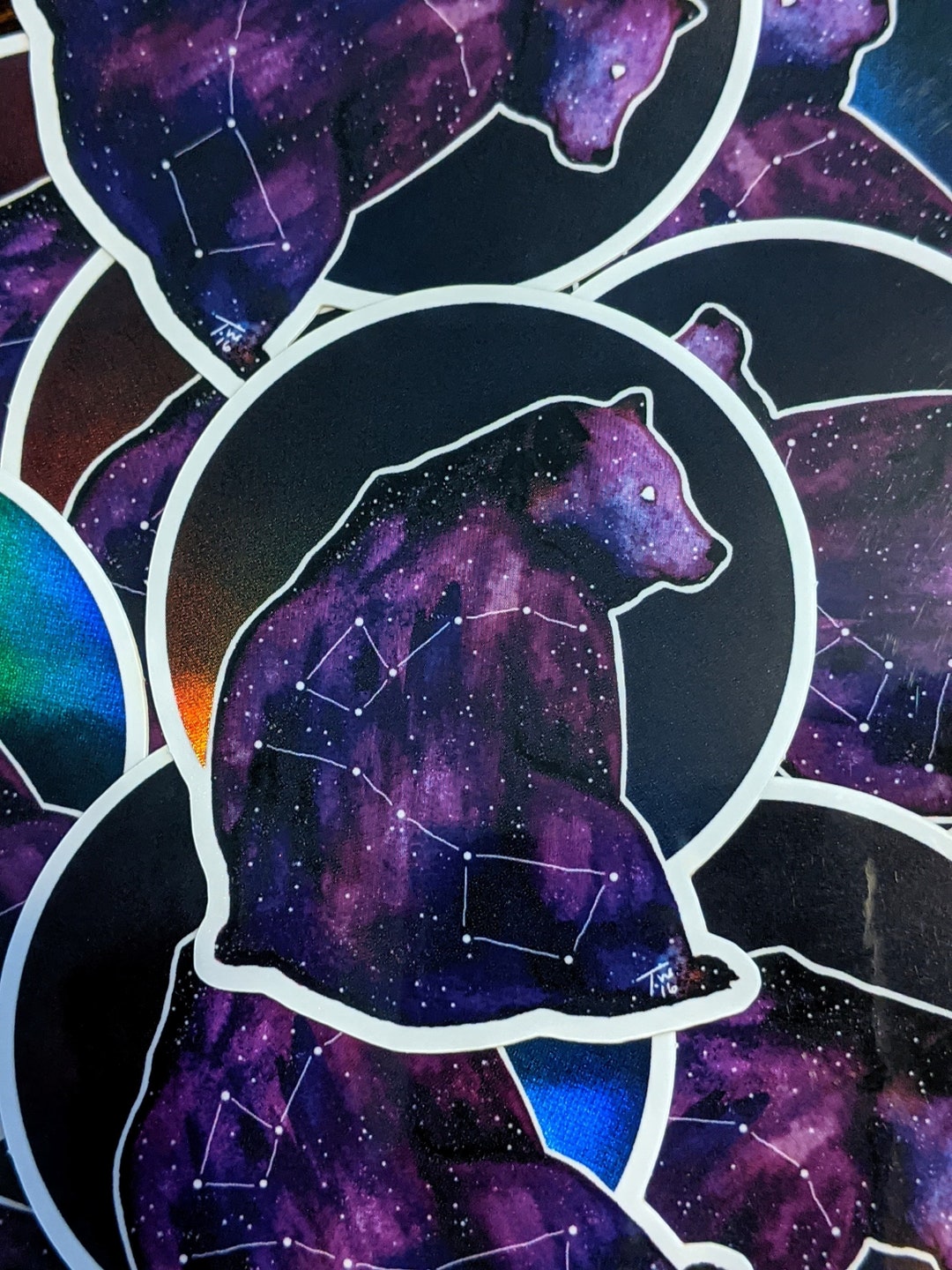 Ursa Major Minor Holographic Vinyl Sticker - Etsy