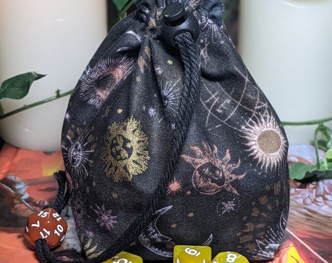 Celestial Bodies | Dnd Dungeons and Dragons Dice Bag - Etsy