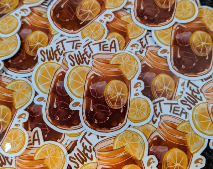 Sweet Tea Vinyl Sticker - Etsy