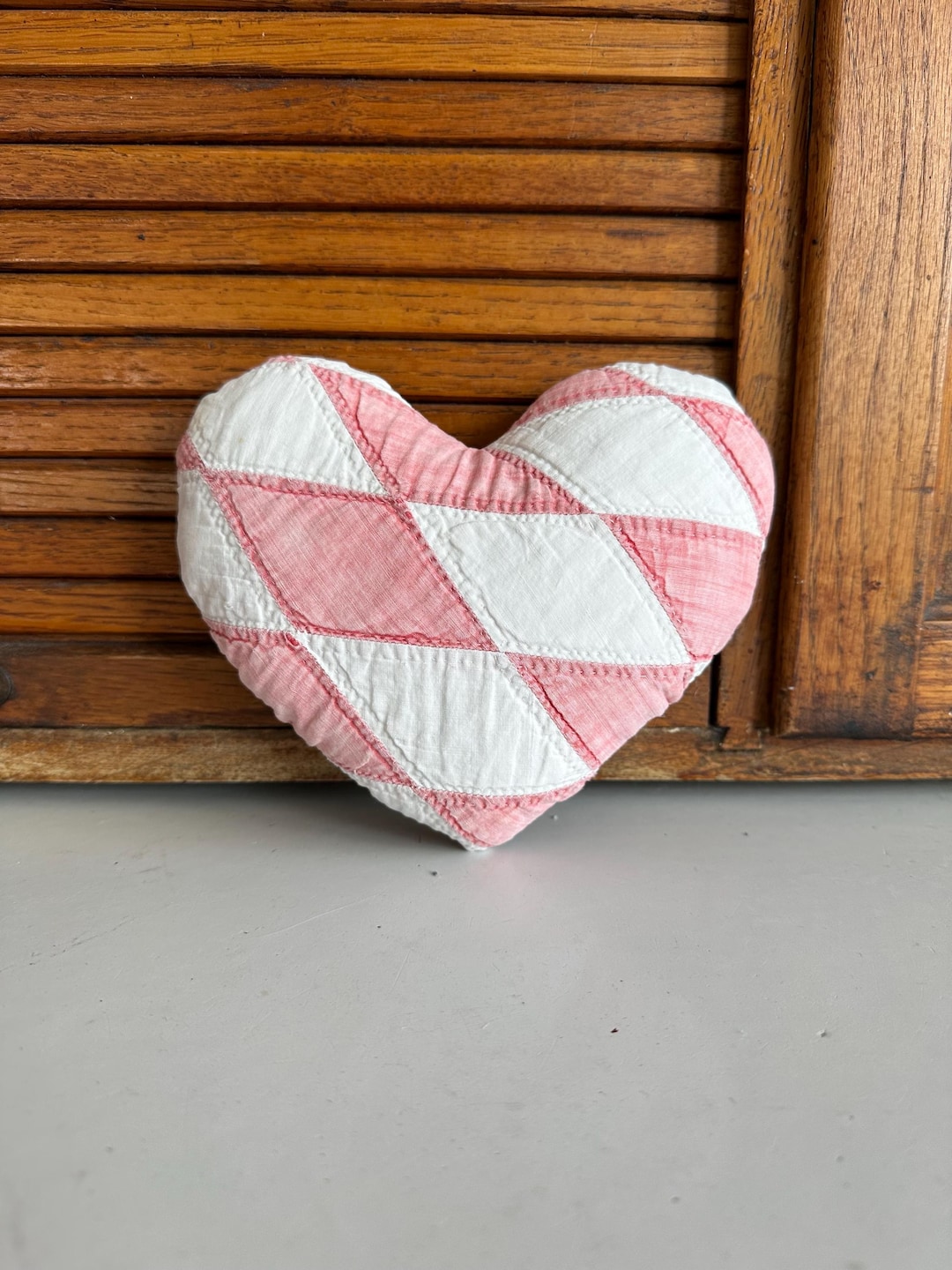 Patchwork Heart Pillow ~ Quilted Heart ~ Heart ~ Decorative Pillow - Etsy