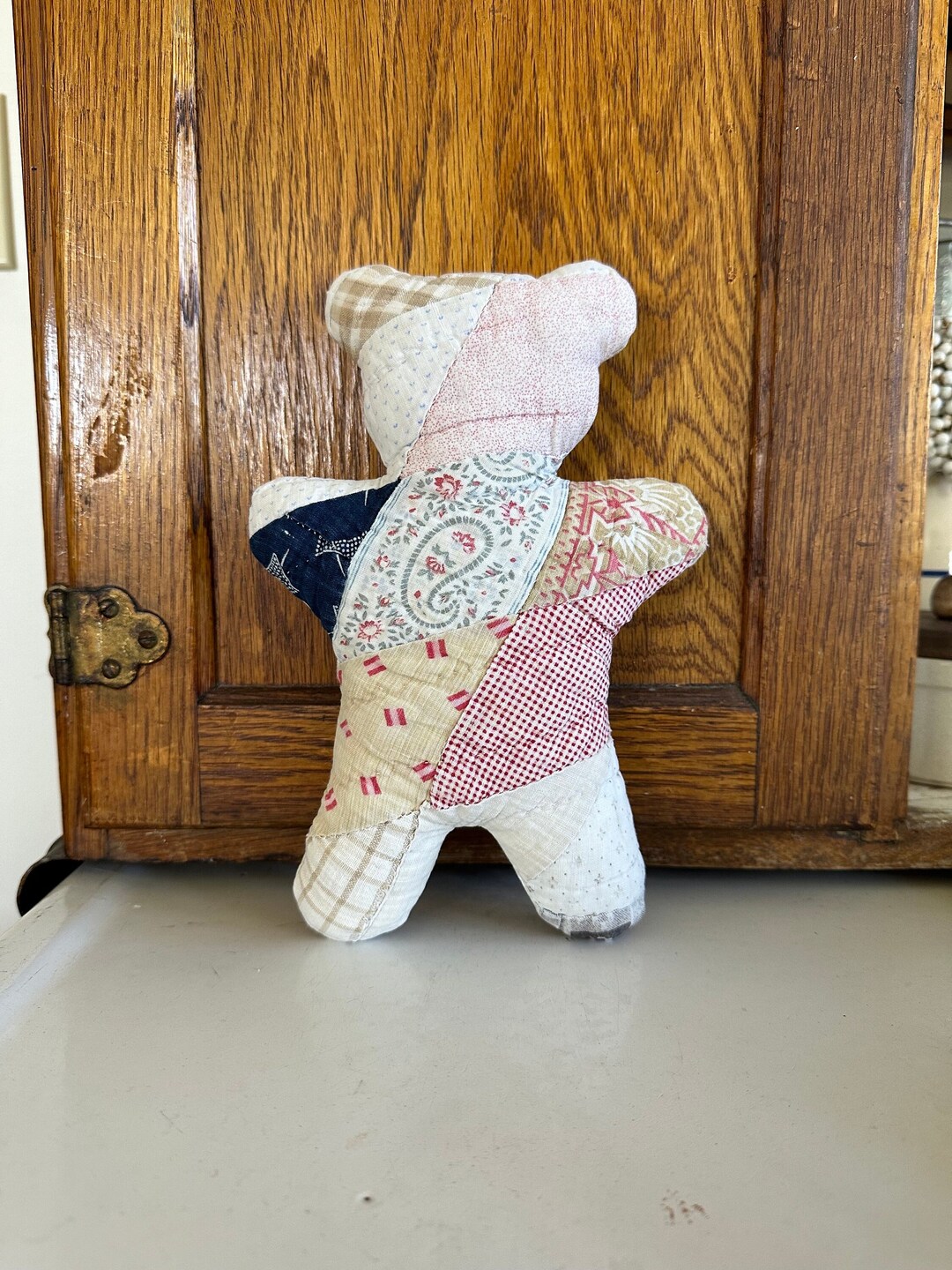 Patchwork Teddy Bear Cutter Quilt Teddy Bear Quilted Teddy Bear Teddy ...