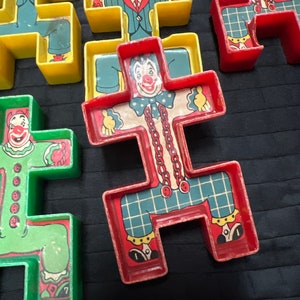 Vintage Clown Building Blocks From Poland SUPER RARE Circus Carnival ...