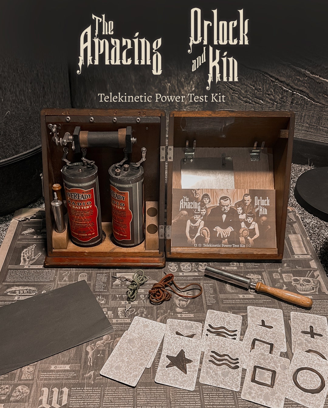 Vintage Magician Mentalism Test Kit - the Amazing Orlock and Kin ...