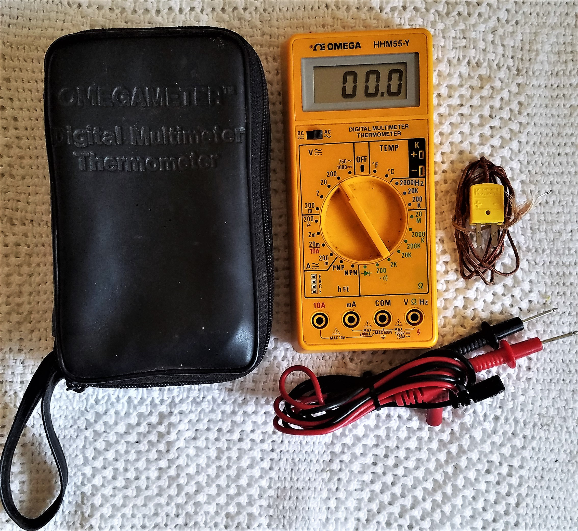 Omega HHM55-Y Portable Handheld Digital Multimeter Thermometer - Etsy