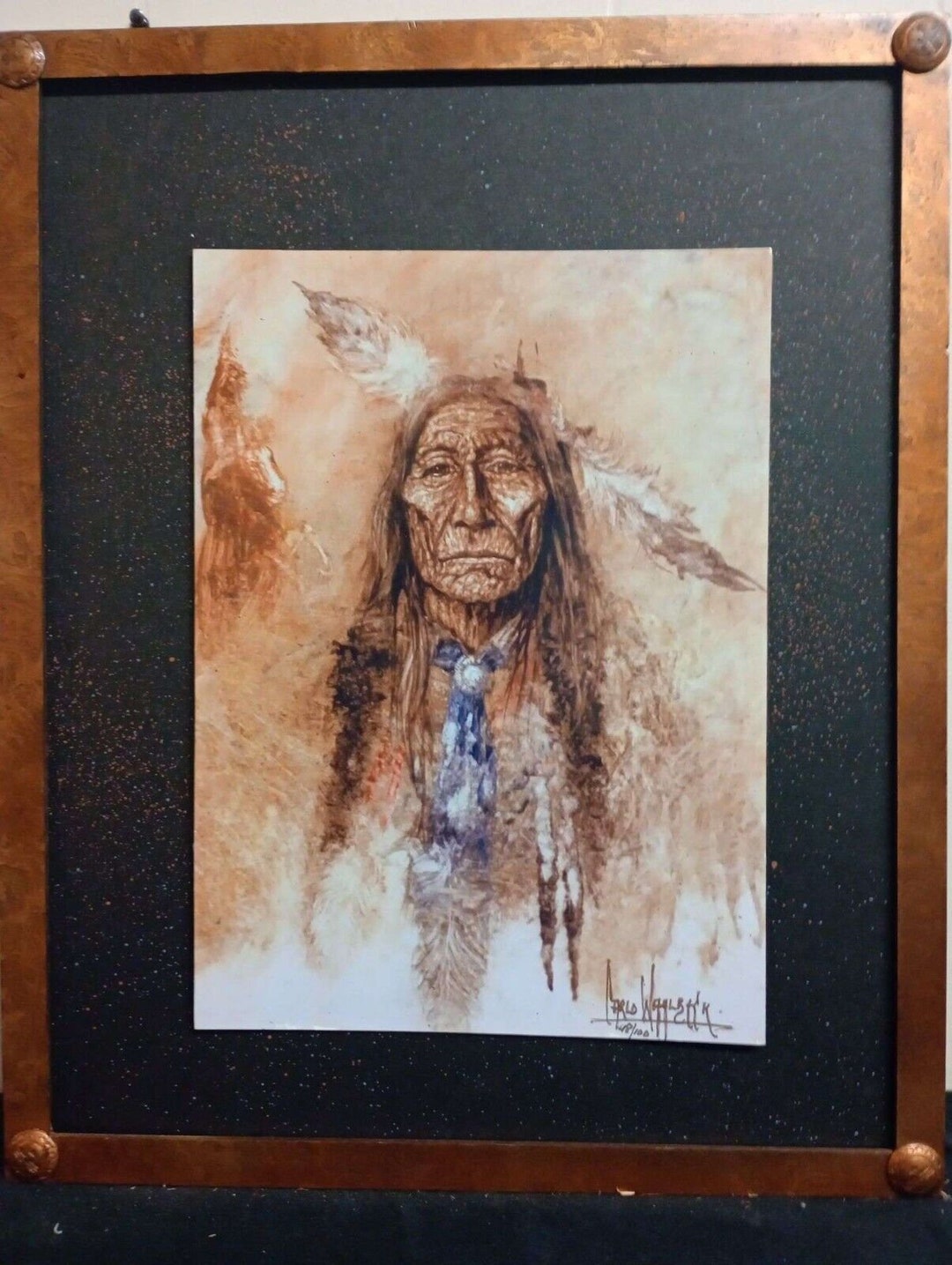 Native American Art Work Signed and Numbered Carlo Wahlbeck - Etsy