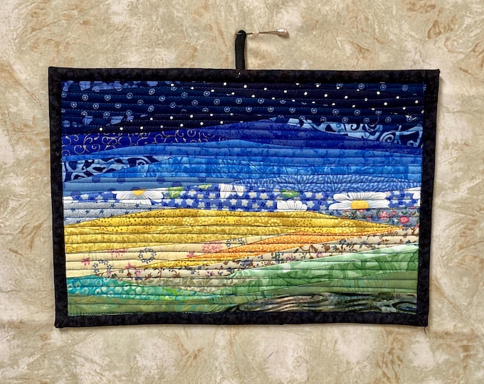 Landscape Art Quilt Wall Hanging Small A-17 - Etsy