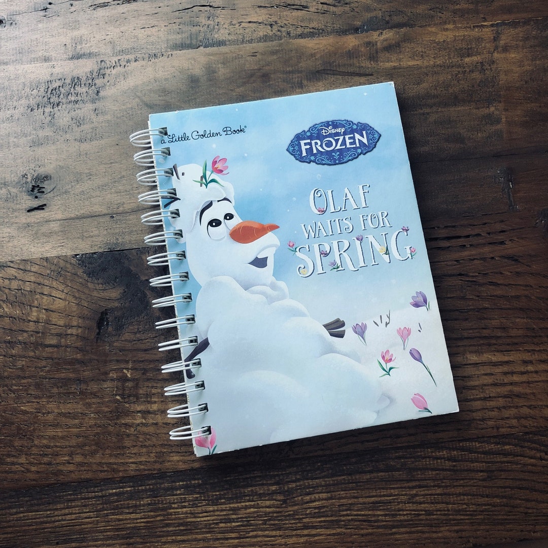 Frozen Olaf Waits for Spring Disney Little Golden Book Spiral Bound ...
