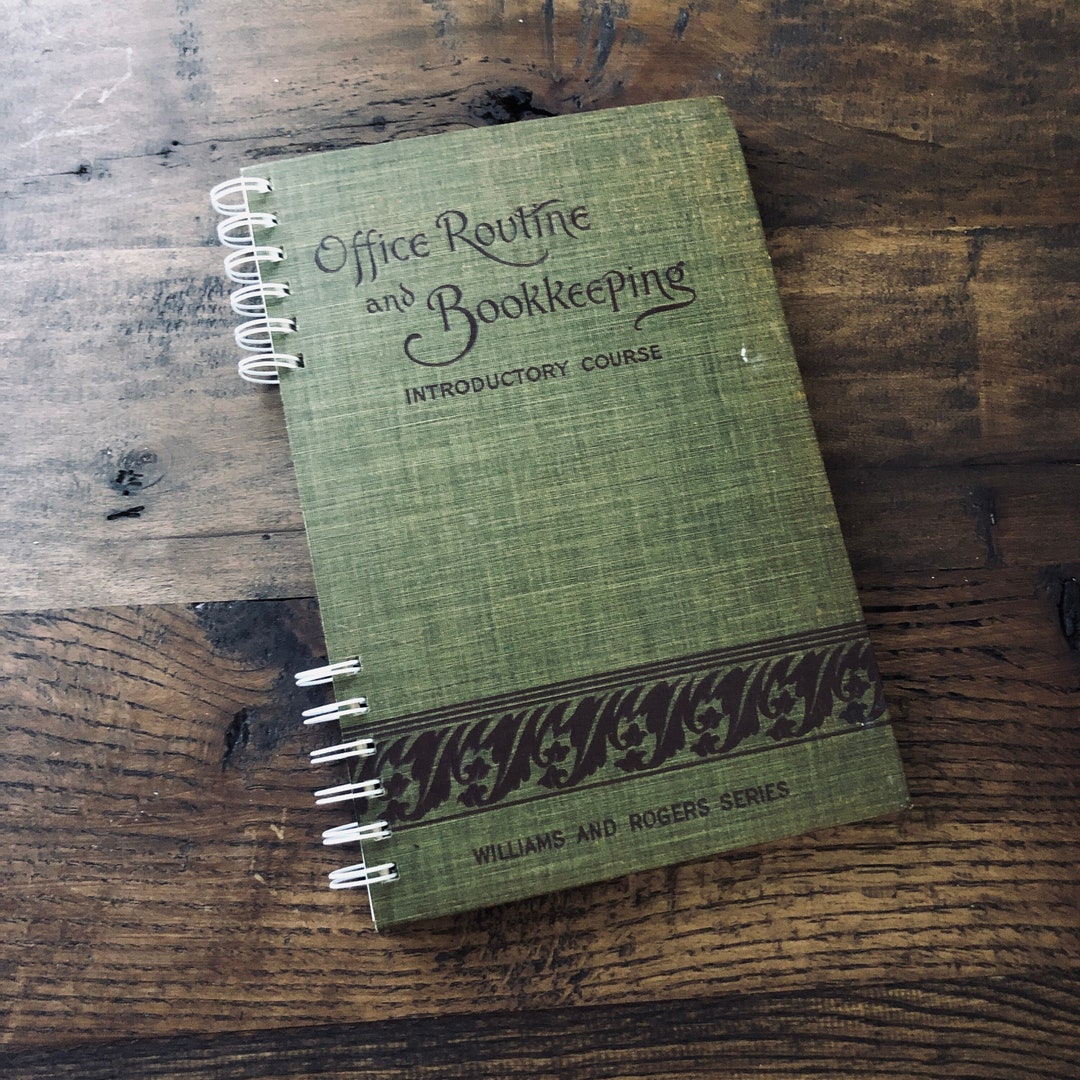 Office Routine and Bookkeeping Vintage 1890s Spiral Bound Book Cover ...