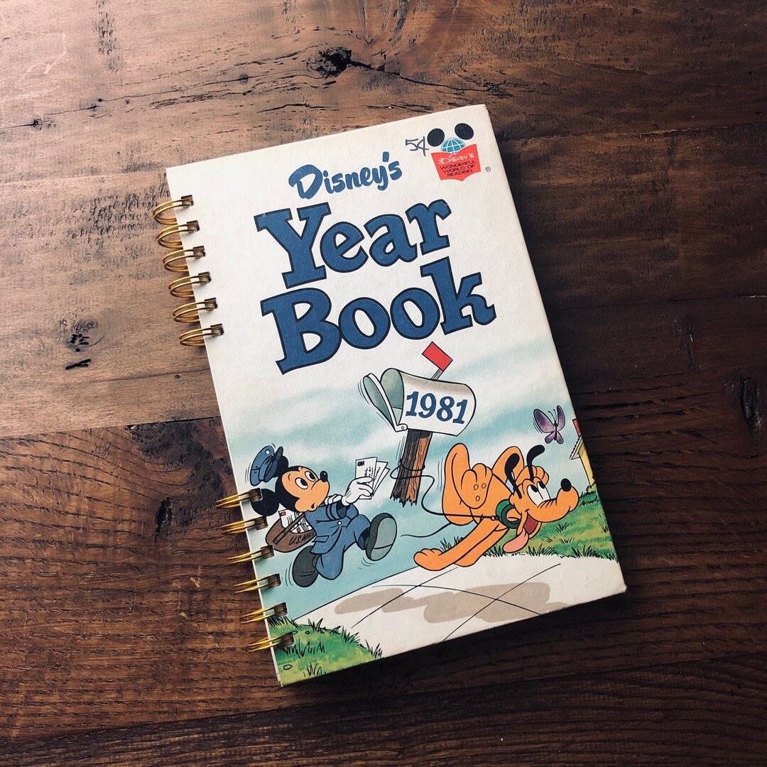Year Book 1981 Journal: Sketchbook Made From Vintage 1980s Upcycled ...