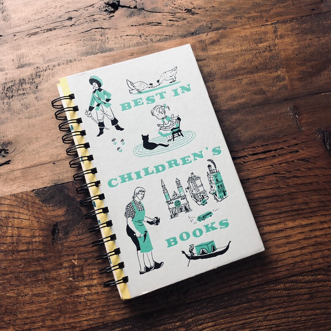 Best in Children's Books Vintage 1950s Spiral Bound Book Cover Journal ...