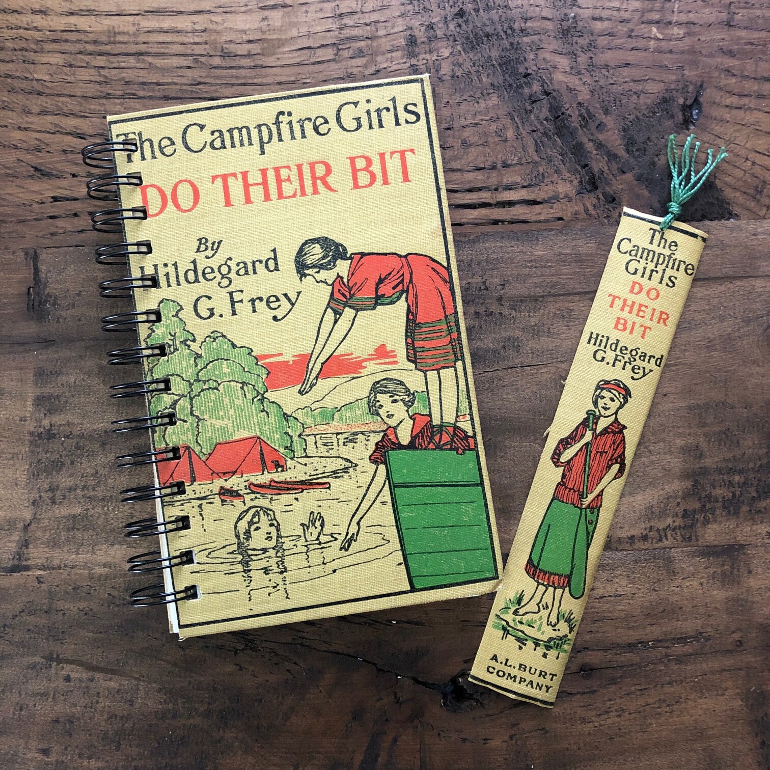 The Campfire Girls Do Their Bit Vintage 1919 Spiral Bound Book Cover ...