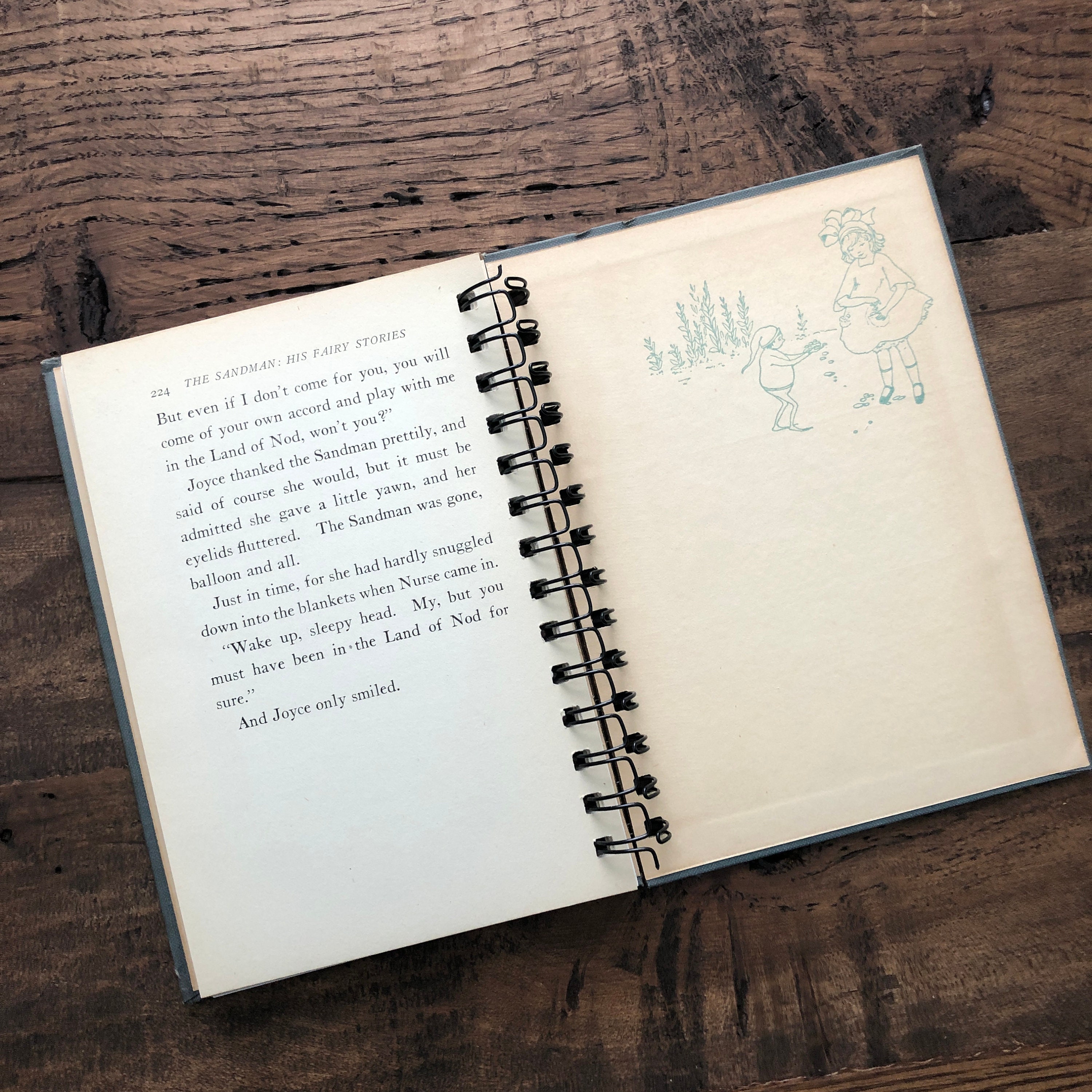 Sandman and His Fairy Stories Vintage 1922 Spiral Bound Book Cover ...
