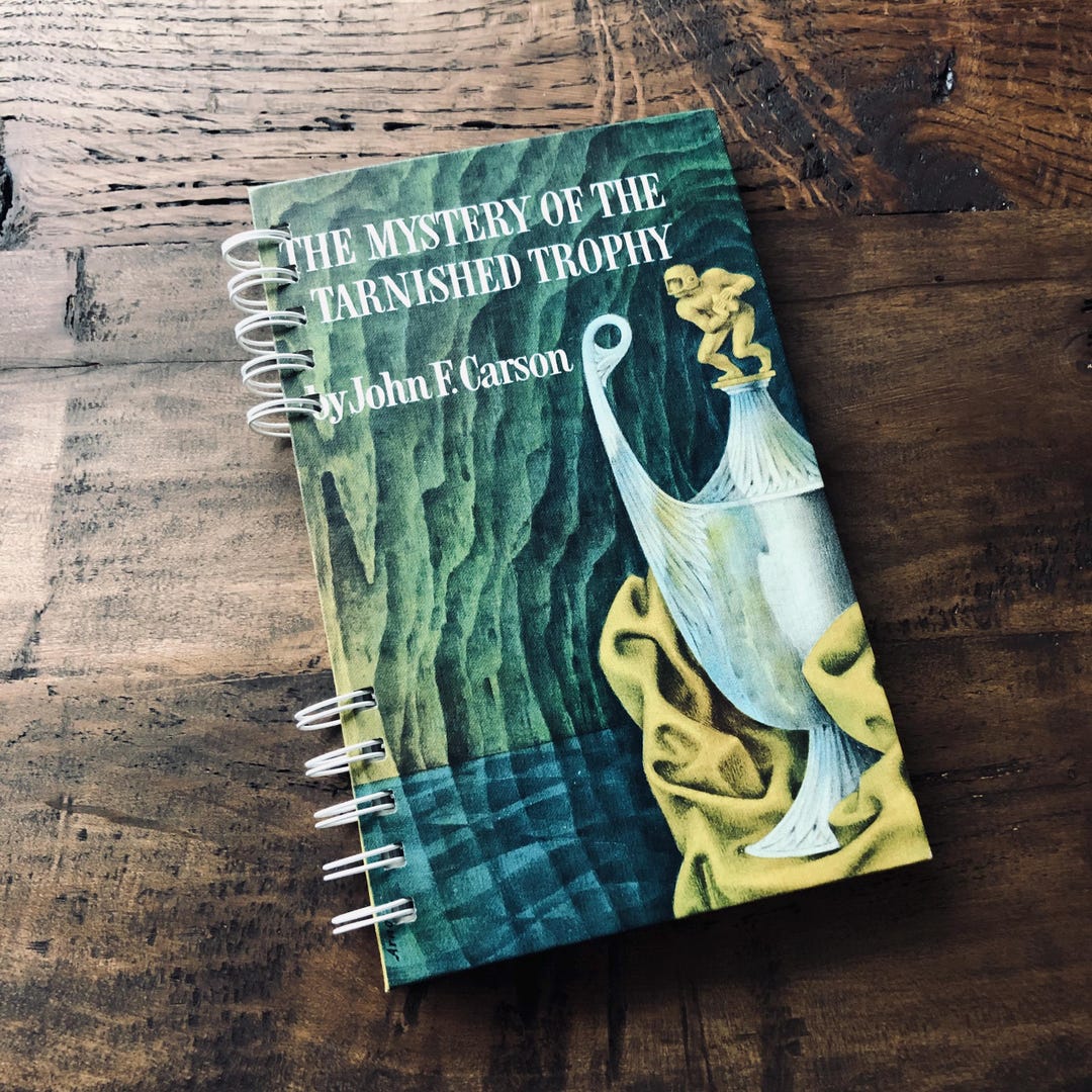 Mystery of the Tarnished Trophy Journal: Sketchbook Made From Upcycled ...