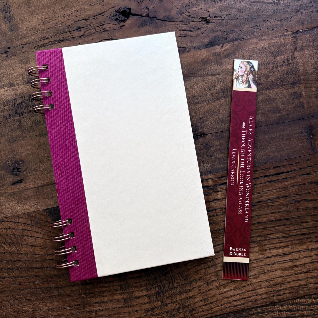 Alice in Wonderland Spiral Bound Book Cover Journal-- Hardback Cover ...