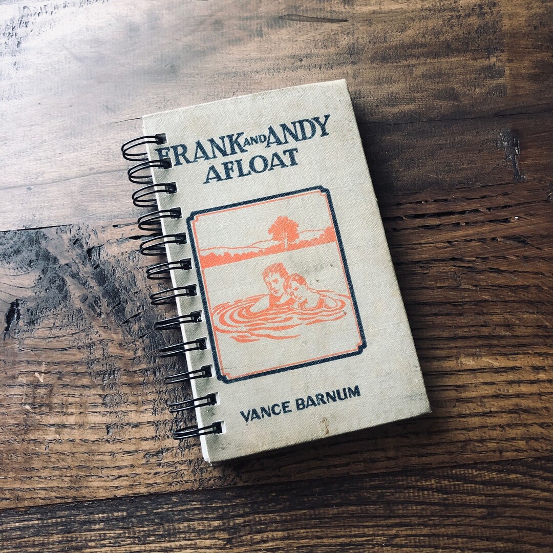 Frank and Andy Afloat Vintage 1920s Spiral Bound Book Cover Journal ...