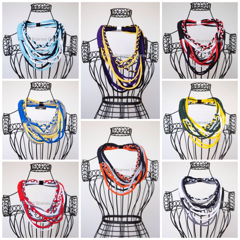 Custom T-shirt Double Infinity Scarf Custom Color - Etsy