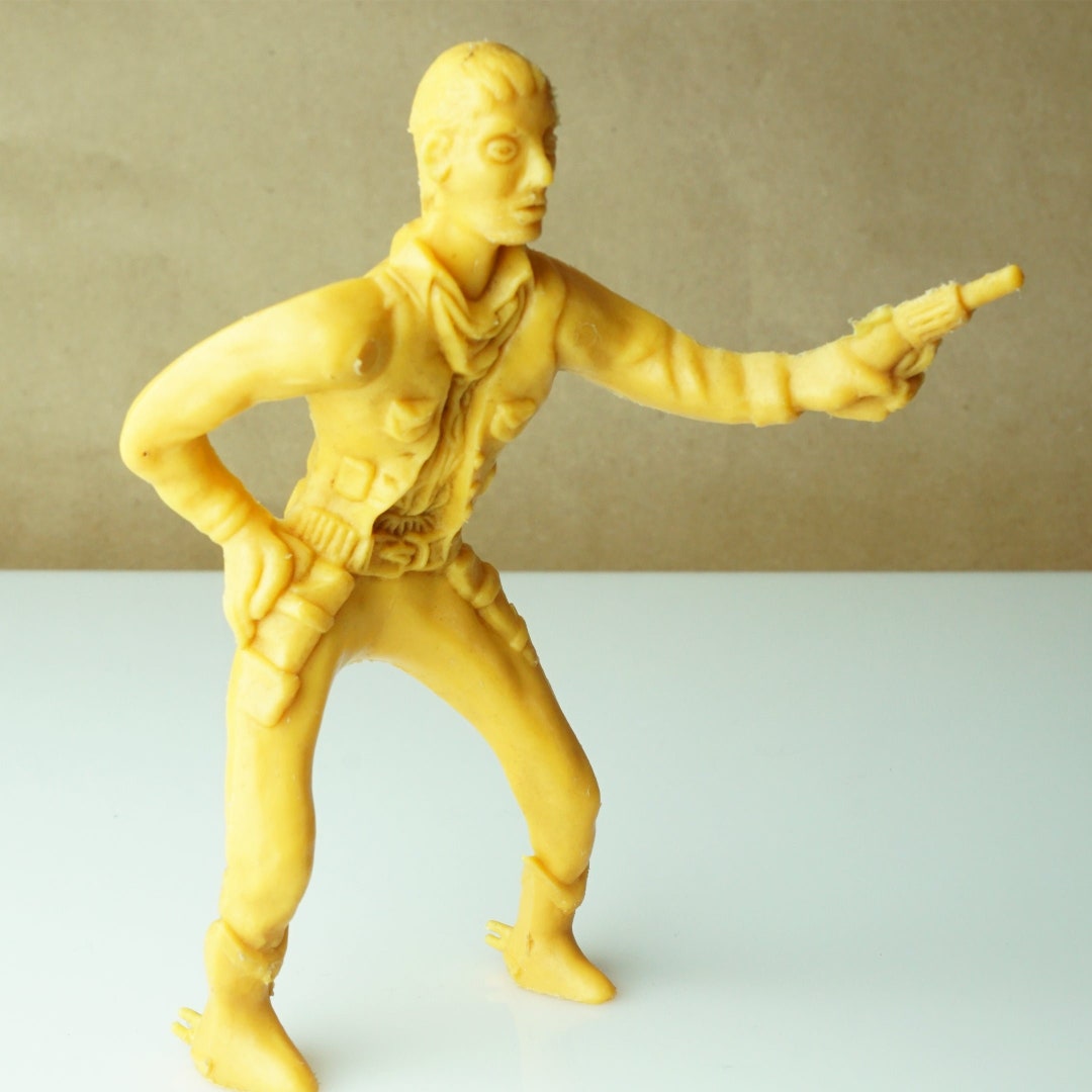 1950s Vintage PAYTON 6 Large Western Yellow Plastic Cowboy With Gun ...