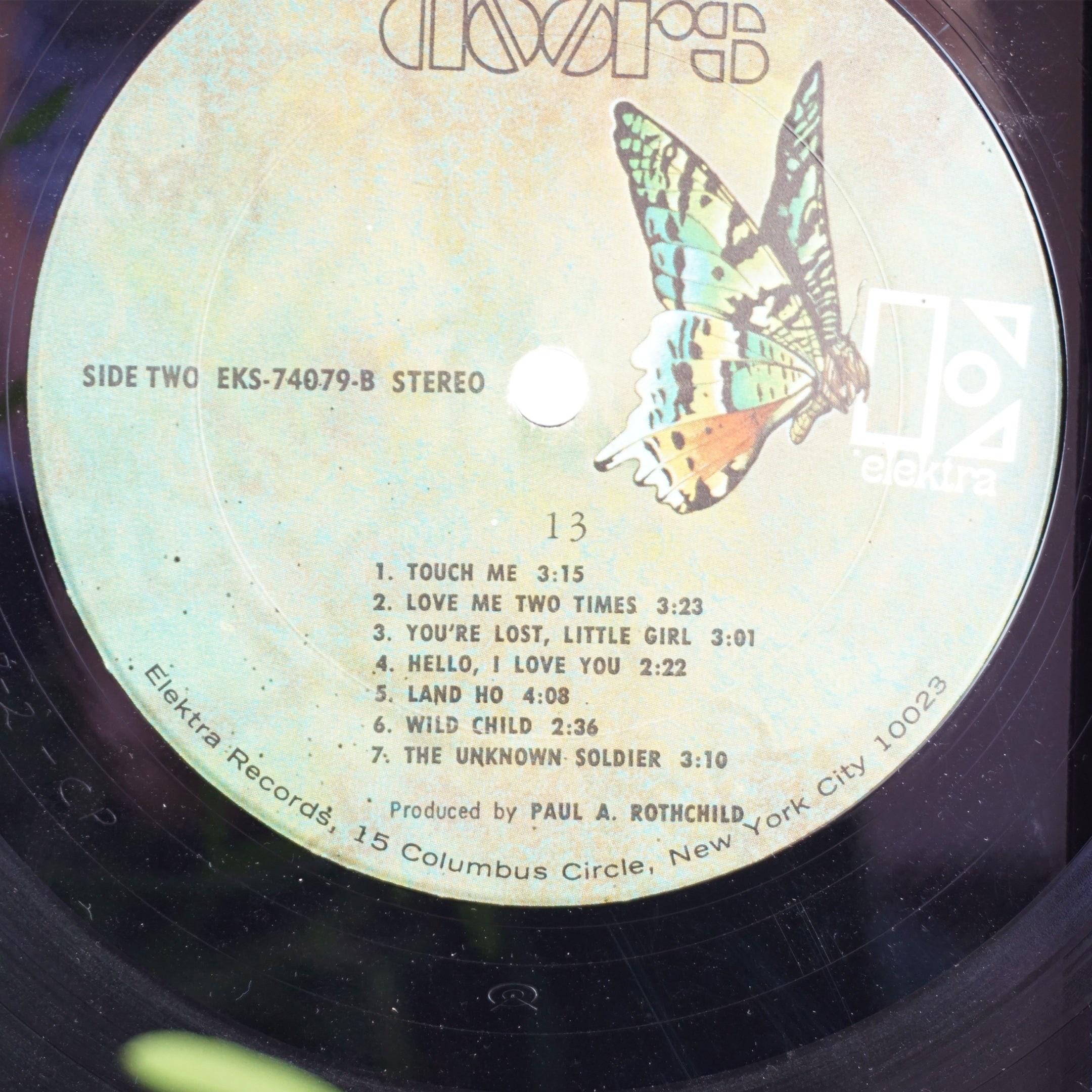 1970 Vintage E Elektra Records THE DOORS 13 Thirteen Greatest Hits ...