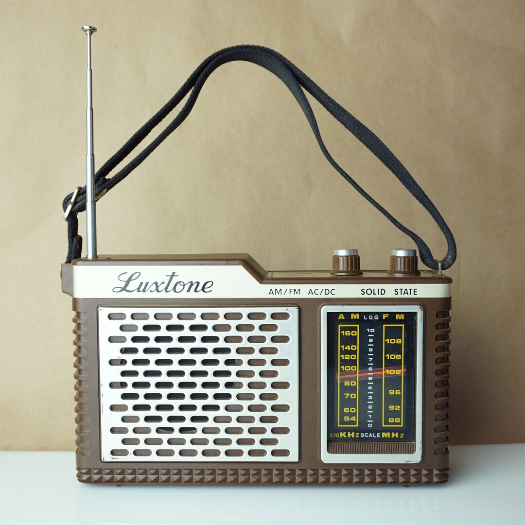 1970s Vintage LUXTONE 1278 Brown Radio W/ Bluetooth Tech. British ...