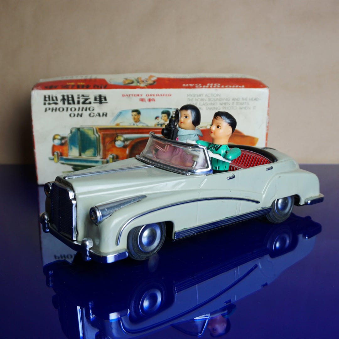 1960s Vintage Tin Litho "photoing on Car" ME 630 Rolls Royce Toy. Rare ...