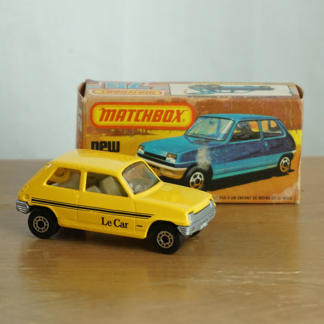 1978 Vintage Diecast MATCHBOX Superfast #21 Yellow Renault 5TL. Made in ...