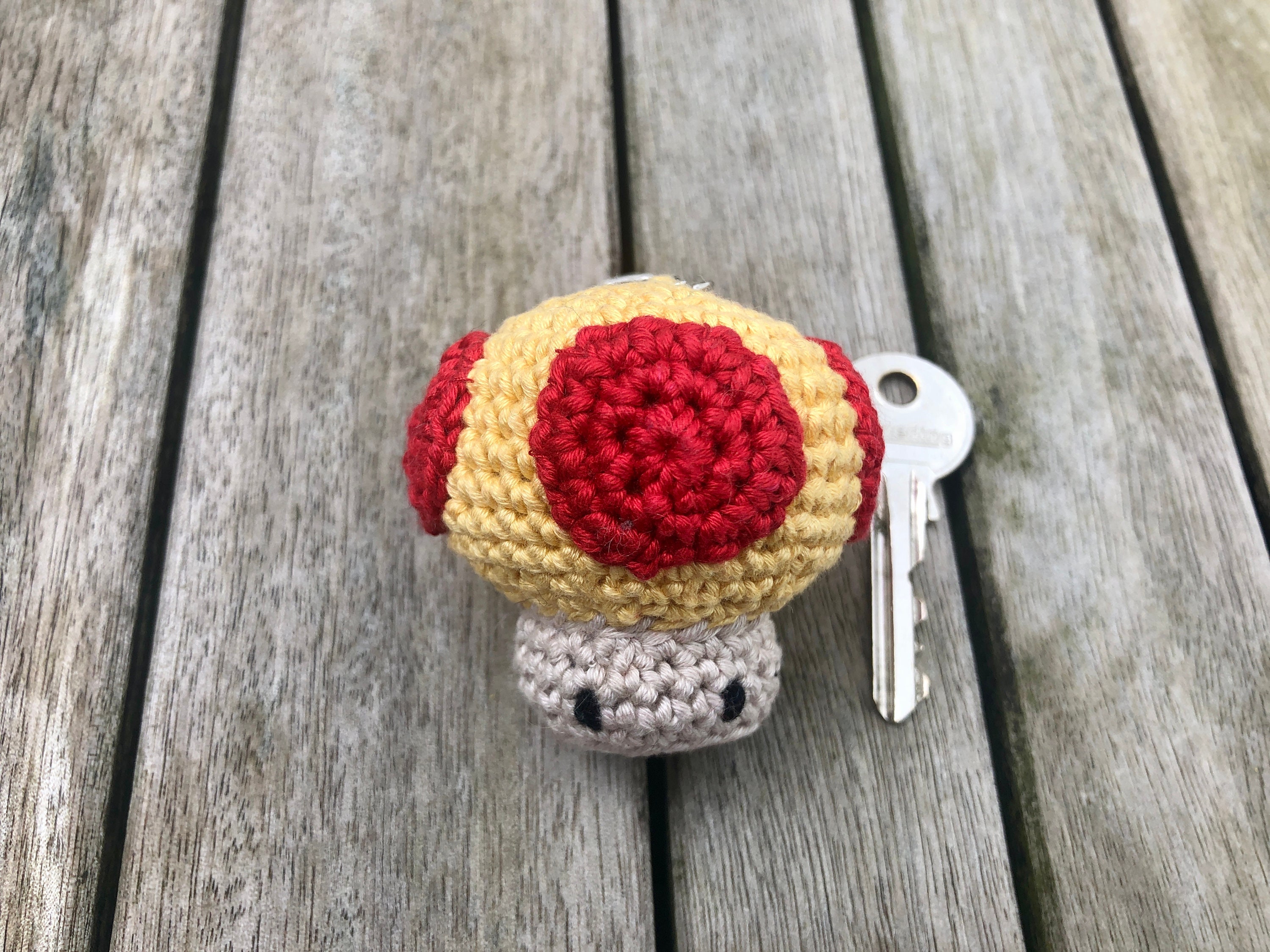 Super Mario Amigurumi Mushroom Key-chain / Bag Charm Choose - Etsy UK