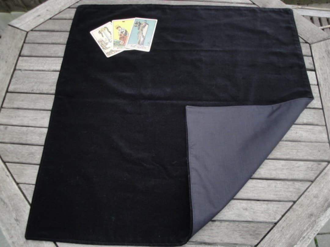 Large Tarot, Oracle, Rune Reading Cloth / Spread Cloth in Cotton Velvet ...