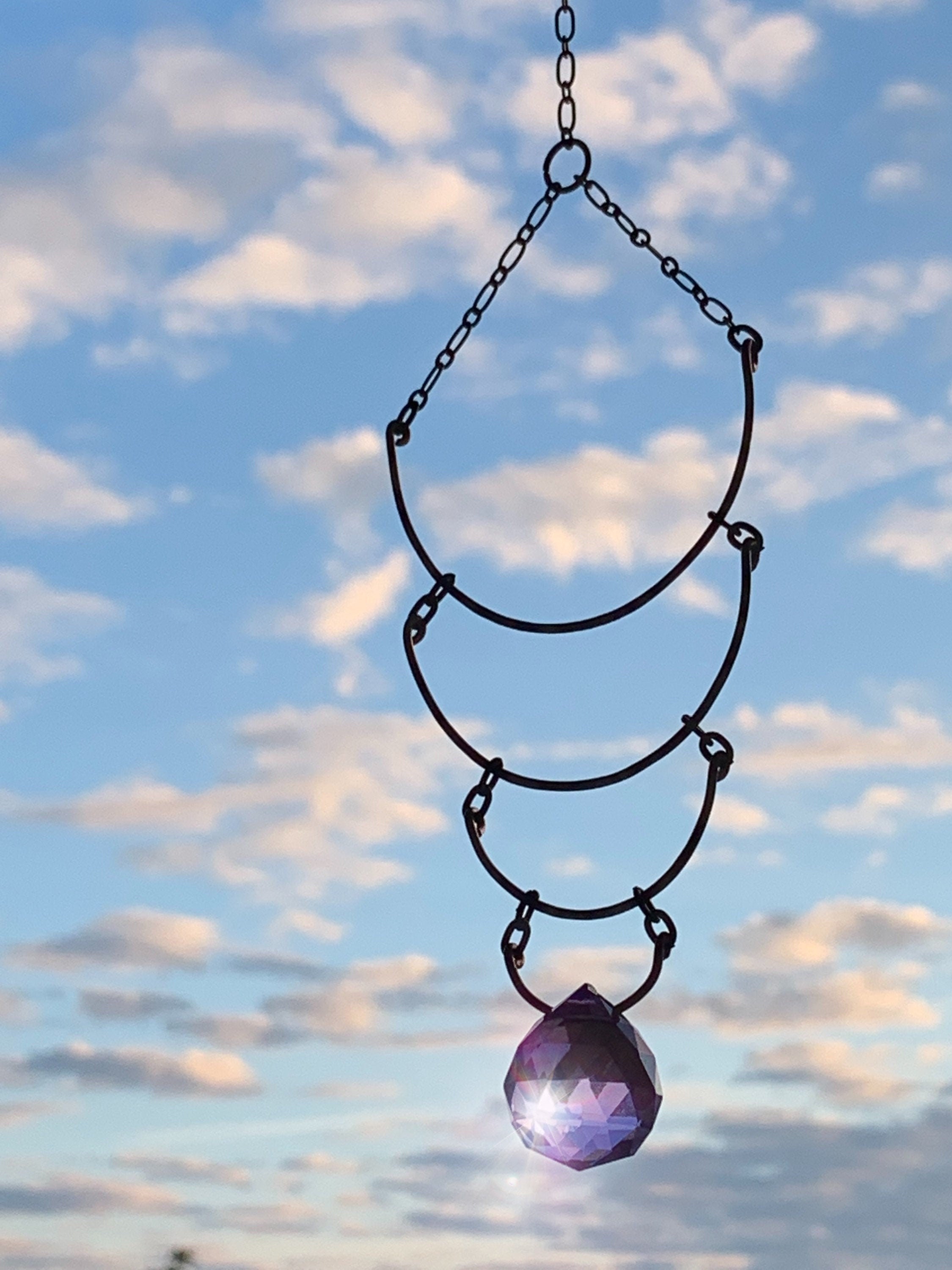 Small Crystal Prism Sun Catcher / Colorful Crystal Light Catcher ...