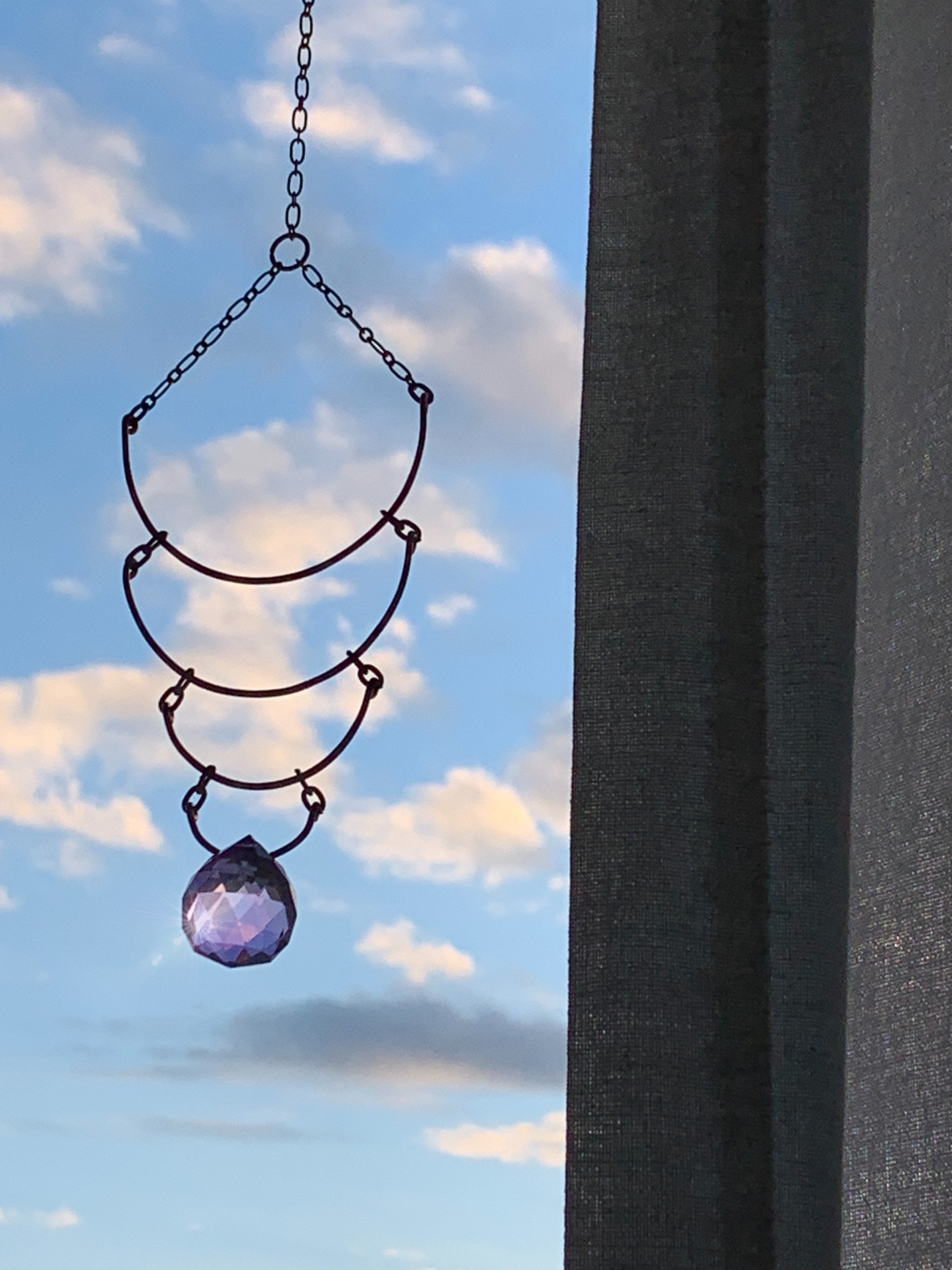 Small Crystal Prism Sun Catcher / Colorful Crystal Light Catcher ...