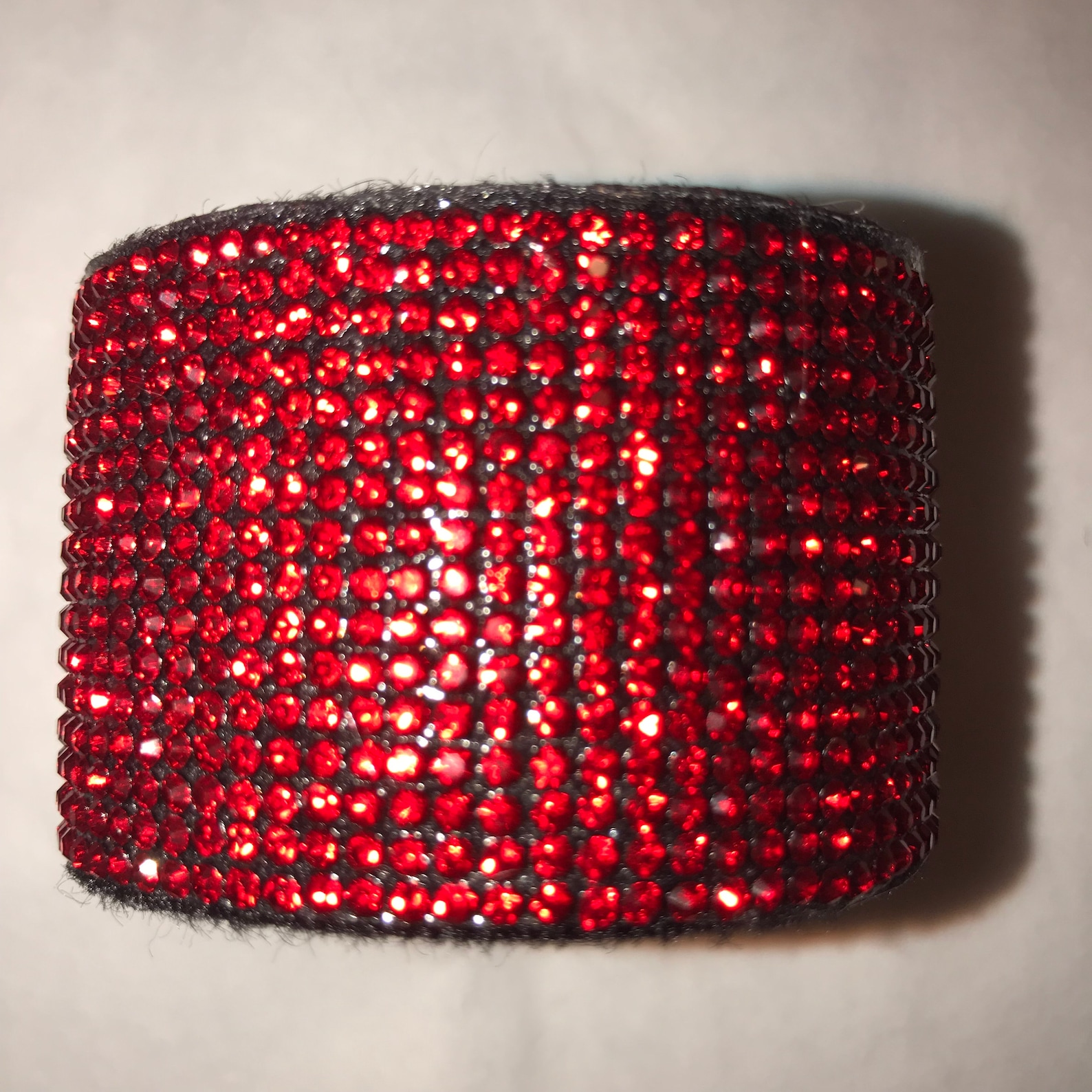 Red and Crystal Rhinestone Hair Cuff - 2 Colors- Light Siam - Blue ...