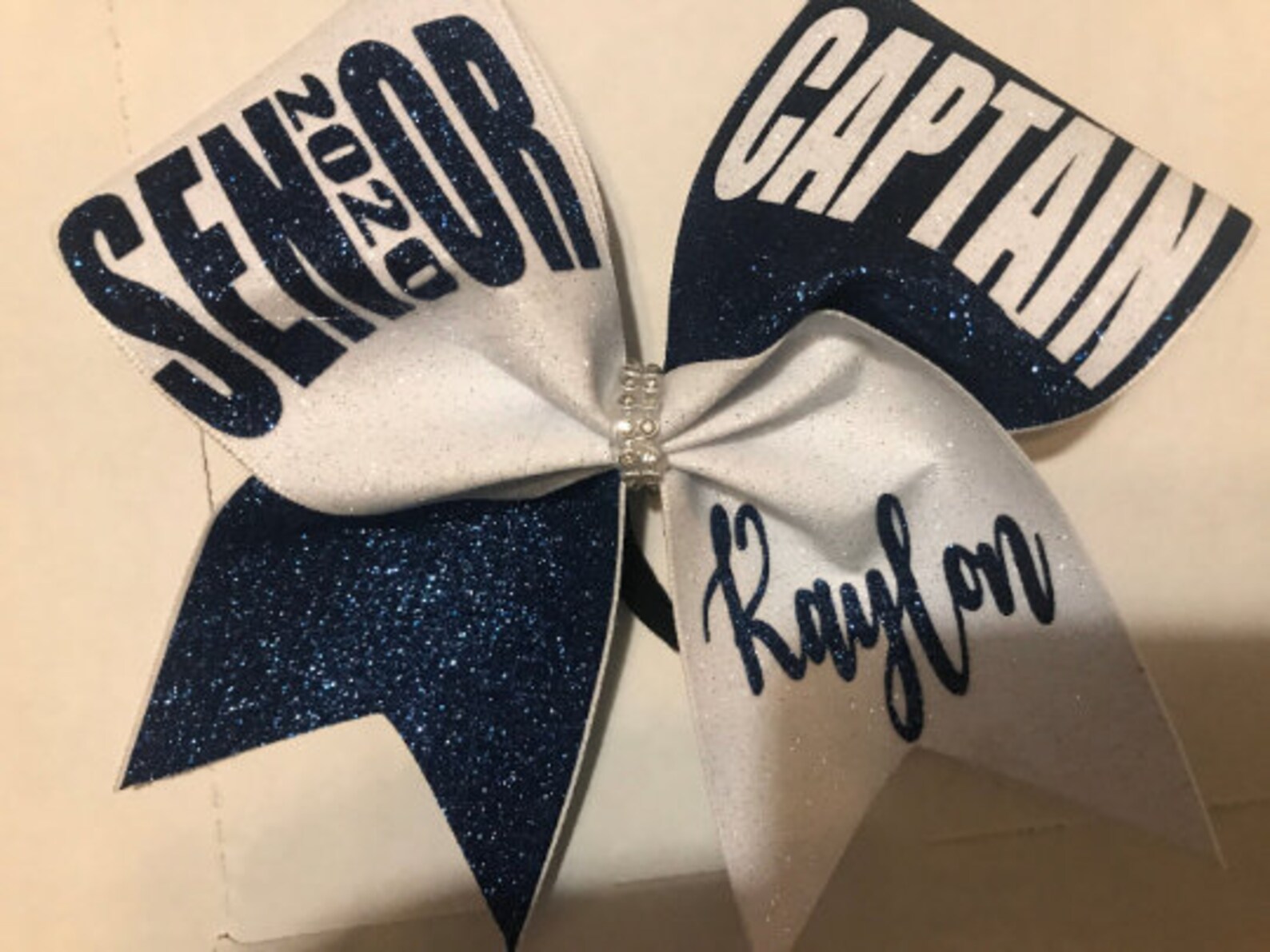 Senior Captain Cheer Bow 2023 Glitter With Name Fully - Etsy