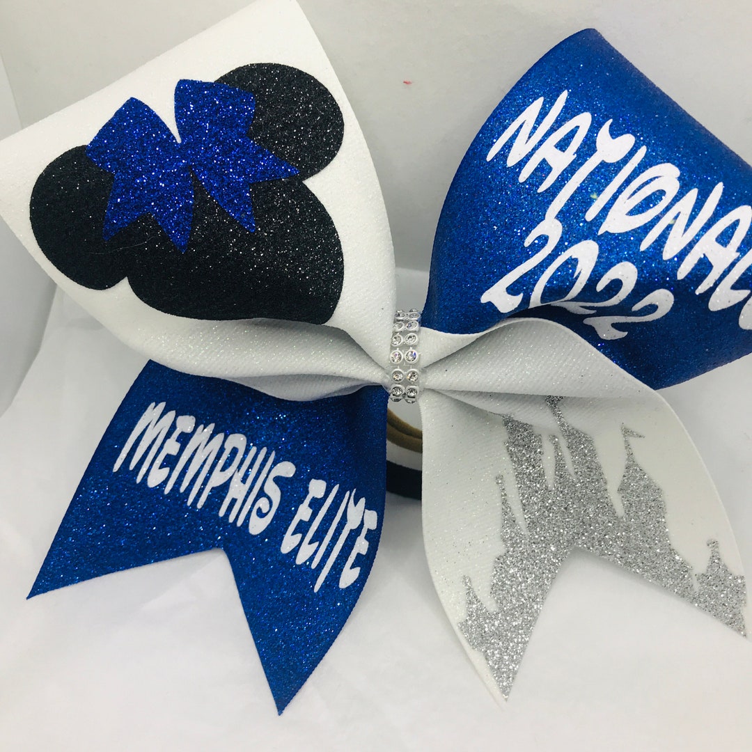 Nationals Summit Cheer Bows Custom Made in YOUR Colors Castle Mouse ...