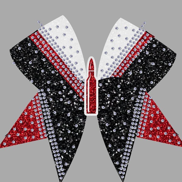 Rhinestone Cheer Bow - Etsy
