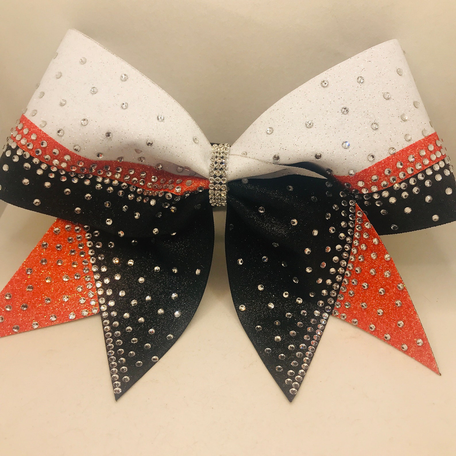 Rhinestone Cheer Bow - Custom All Glitter Bows With 3d Centers in YOUR ...