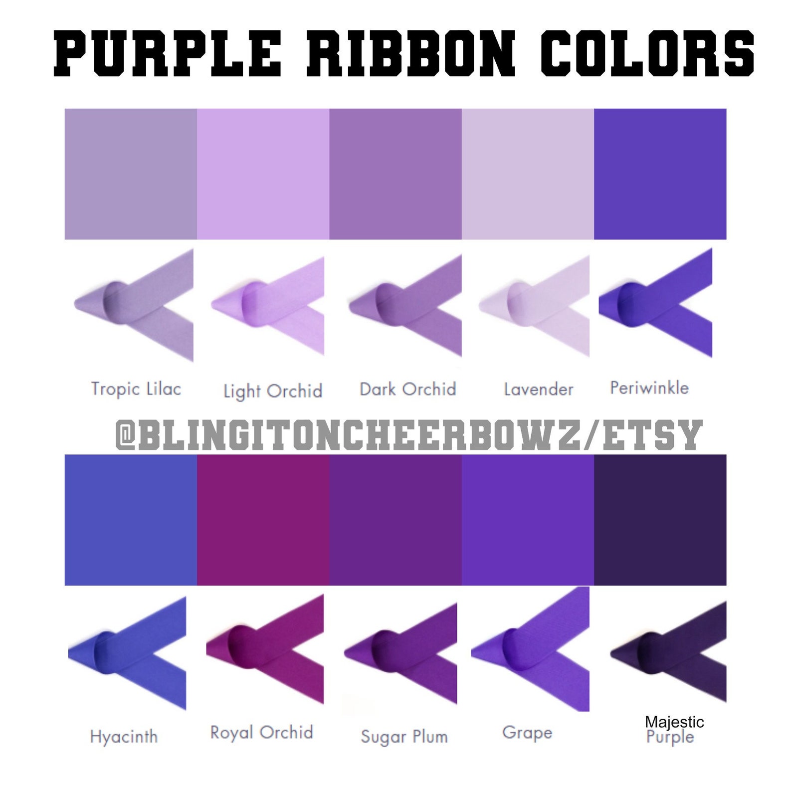 Custom School Cheer Bow - Royal Purple Black and White - Your Lettering ...
