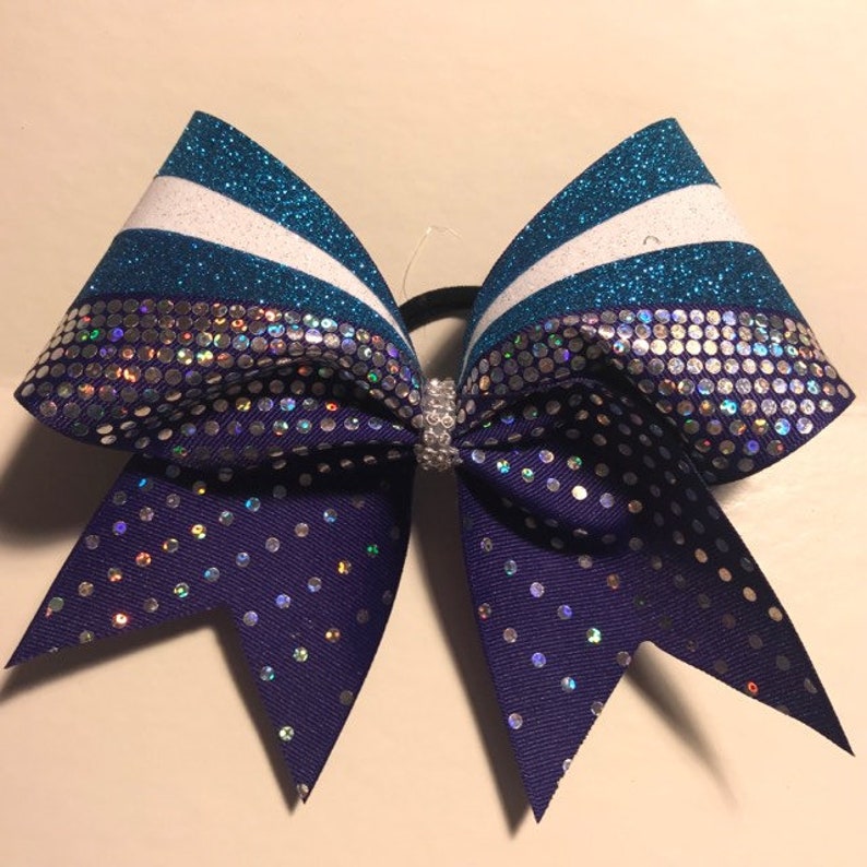 Cheer Bow ANY and all COLORS available Black Old Blue | Etsy