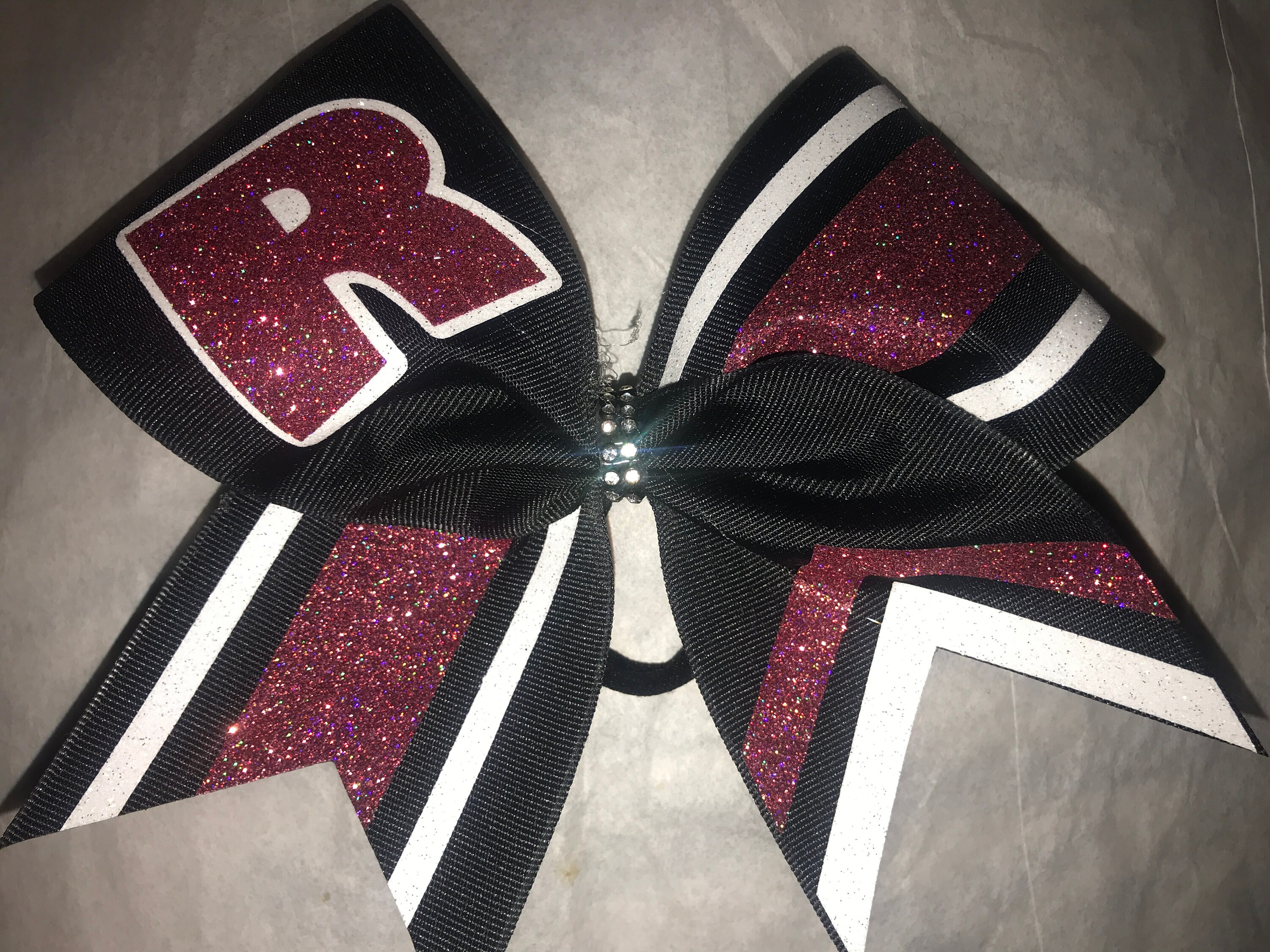 Custom Cheer Bow School Cheer Bows Glitter Team Letters / | Etsy