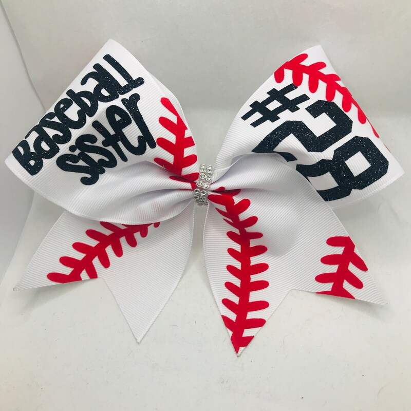 Baseball Hair Bow - Etsy