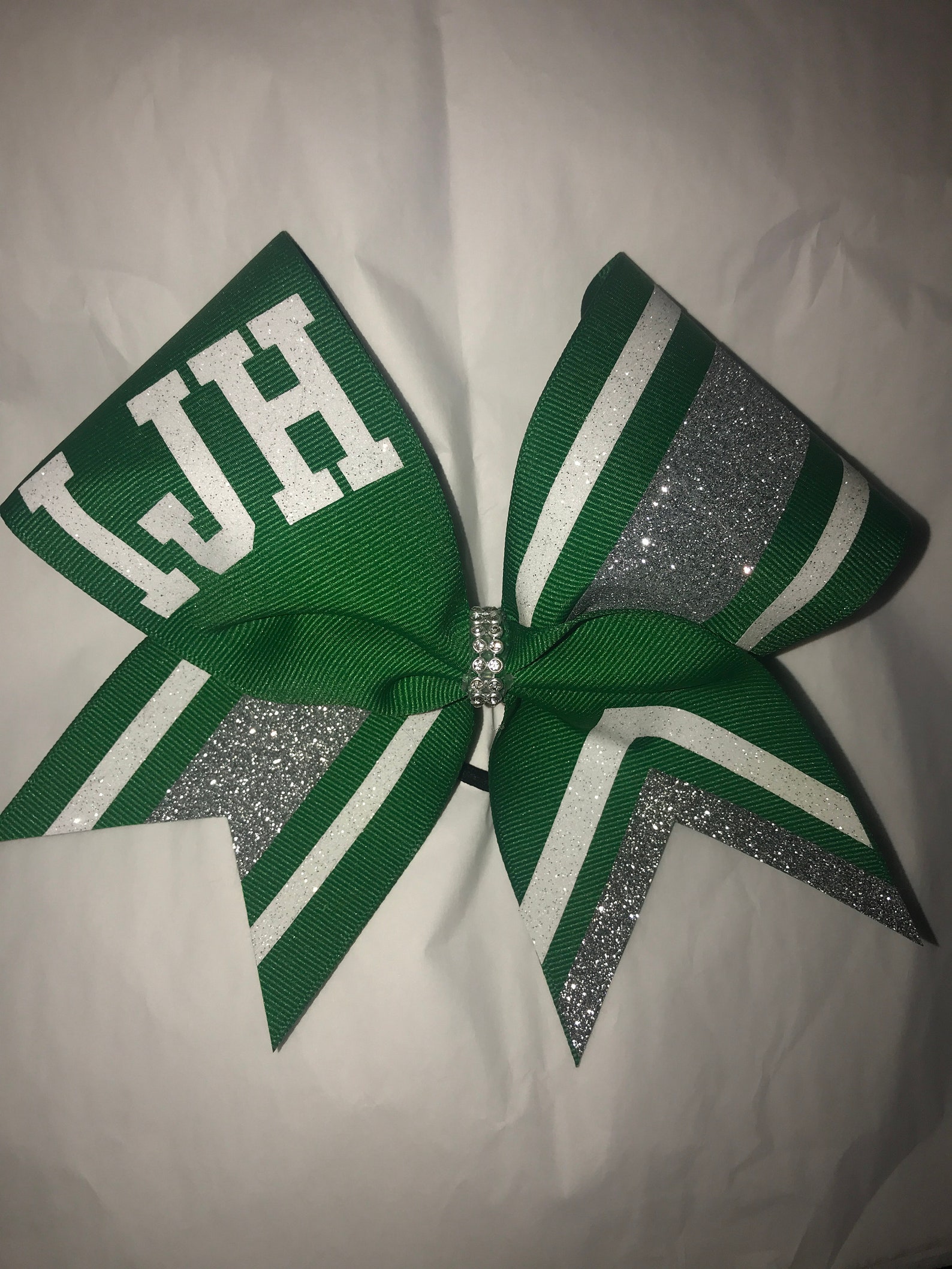 Custom Cheer Bow School Cheer Bows Glitter Team Letters / | Etsy